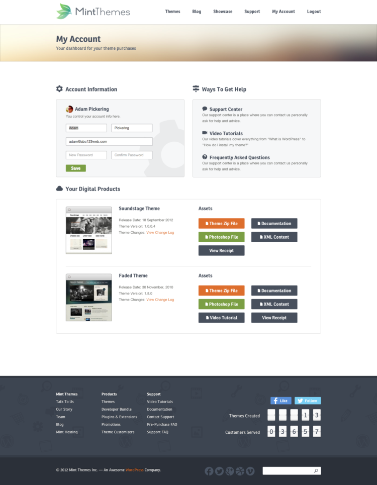 Mint Themes Launches on Easy Digital Downloads