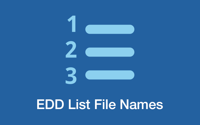List File Names Easy Digital Downloads
