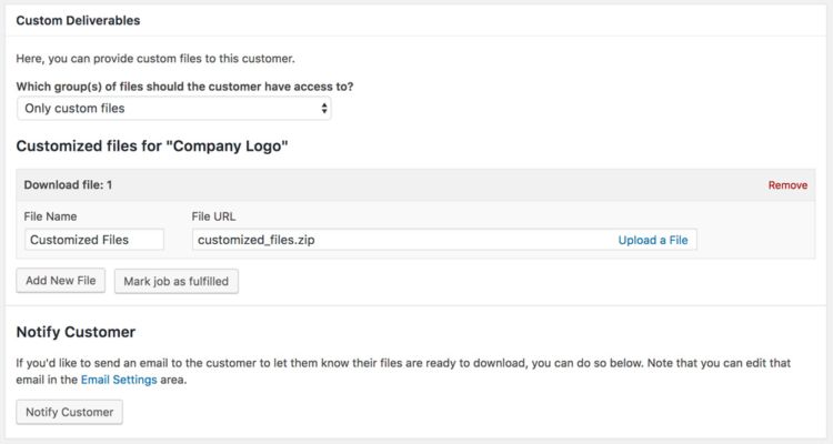 Deliver custom files to your customers with the Custom Deliverables ...