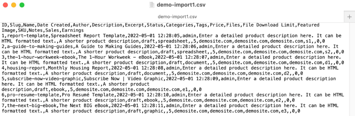 How to Import / Export Digital Products + Free CSV Template