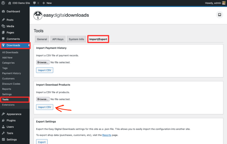 How to Import / Export Digital Products + Free CSV Template