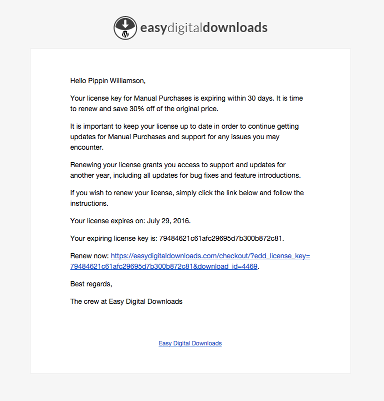 How Do I Renew An Existing License Key Easy Digital Downloads 