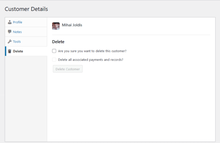 Customer Details Page – Easy Digital Downloads Documentation