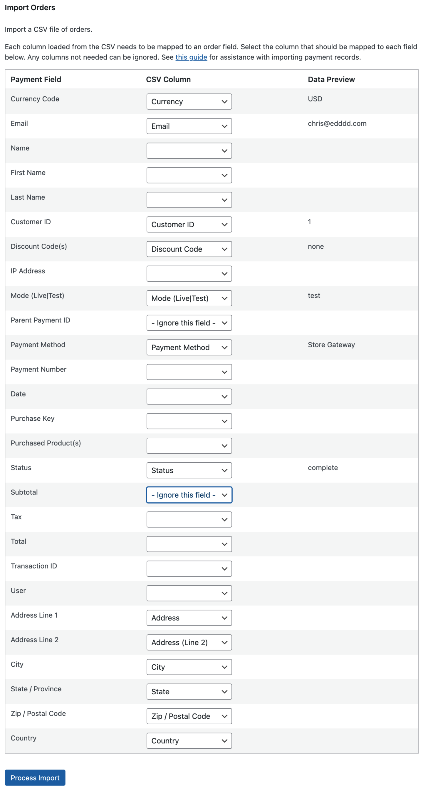 Importing / Exporting Orders – Easy Digital Downloads Documentation