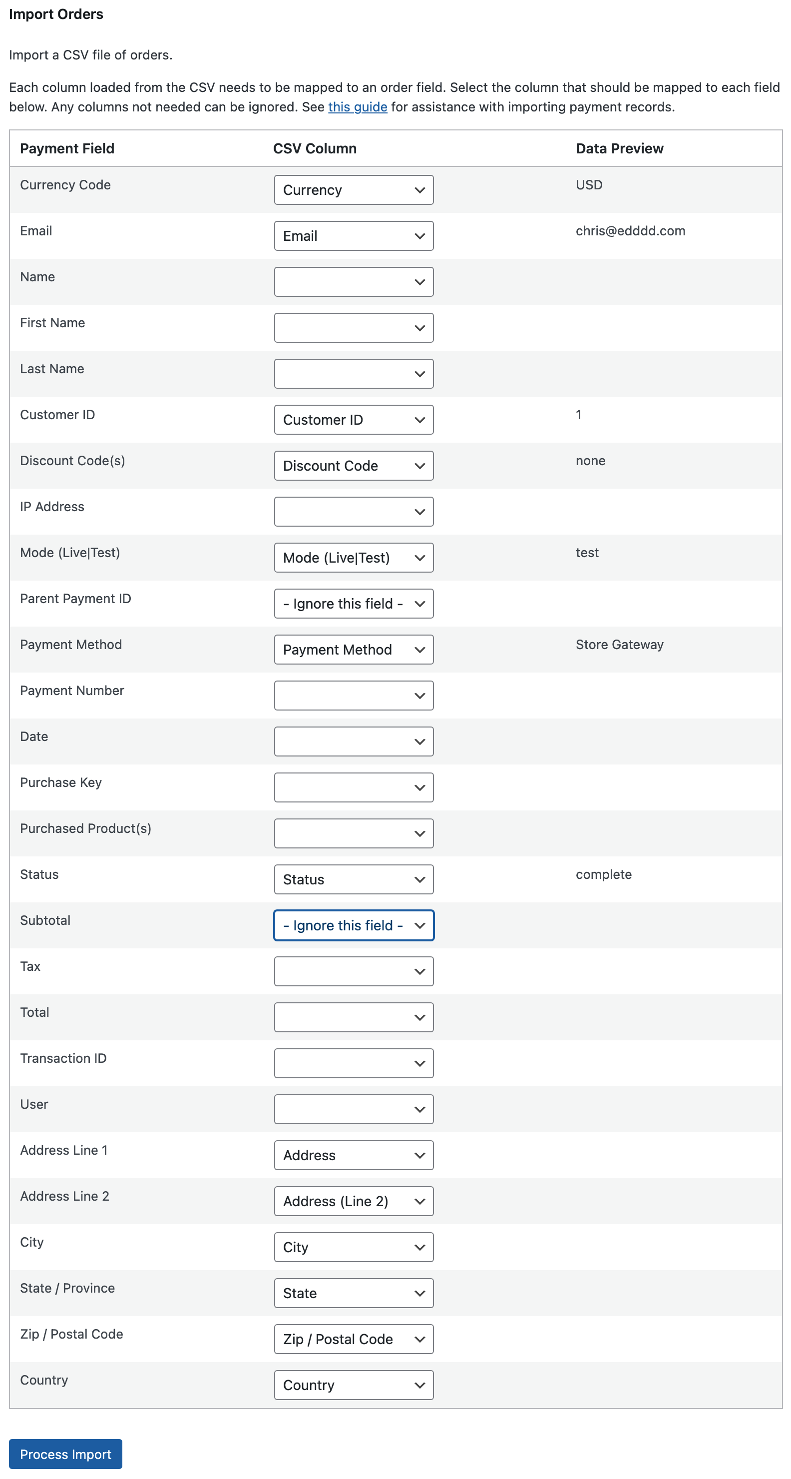 Importing / Exporting Orders – Easy Digital Downloads Documentation