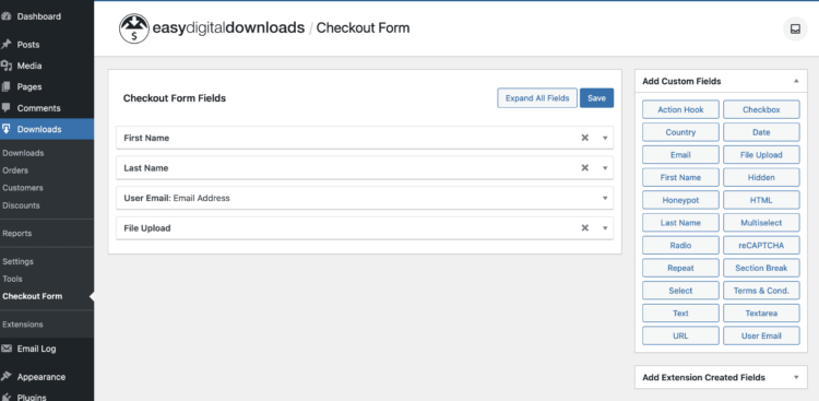 Checkout Fields Manager – Setup Documentation – Easy Digital Downloads Documentation