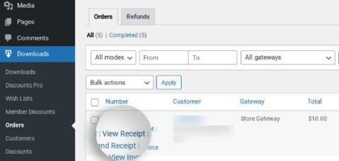 How to Show Purchase Receipts to Customers in WordPress