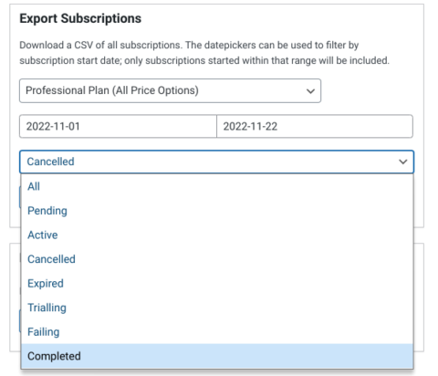 How to Export Subscription Orders to CSV in WordPress