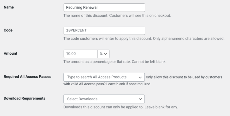How to Create Recurring Renewal Discounts in WordPress