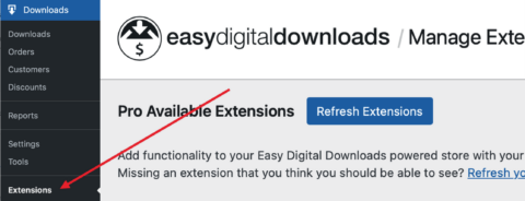 How to Add & Manage EDD Extensions in WordPress