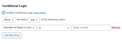 How to Create a Conditional Logic Checkout Page in WordPress