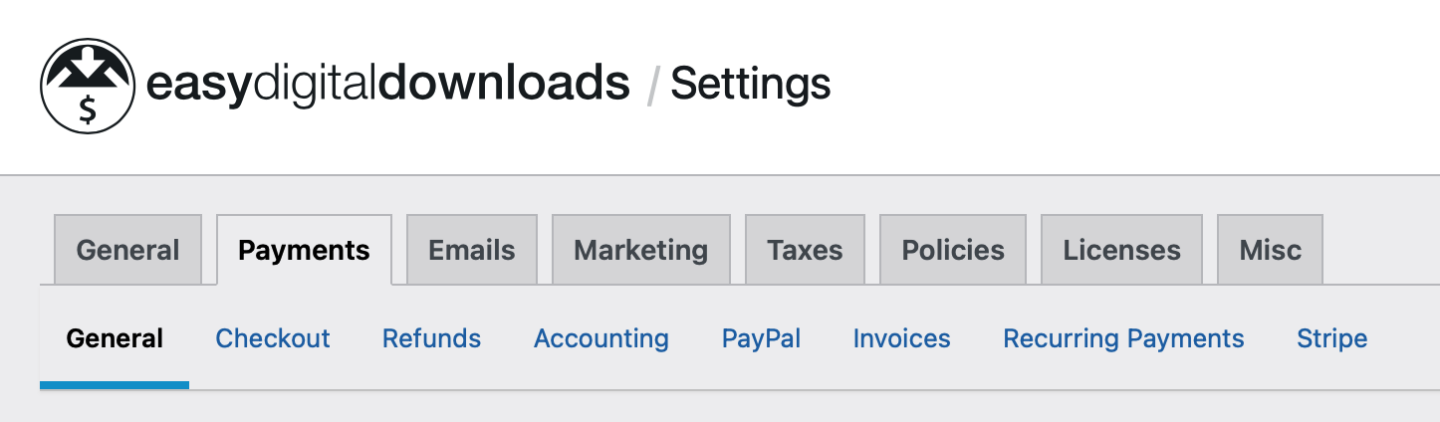 Payment Settings – Easy Digital Downloads Documentation