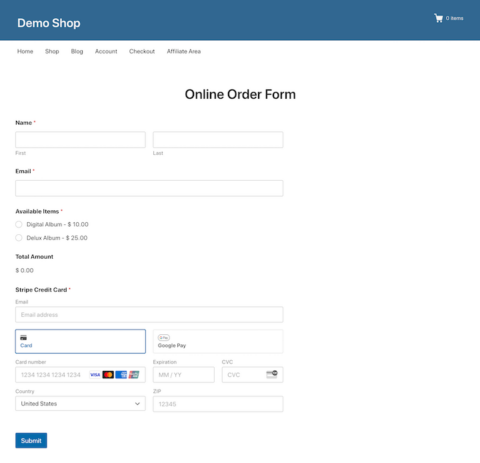 How to Create an Online Order Form for Your WordPress Site