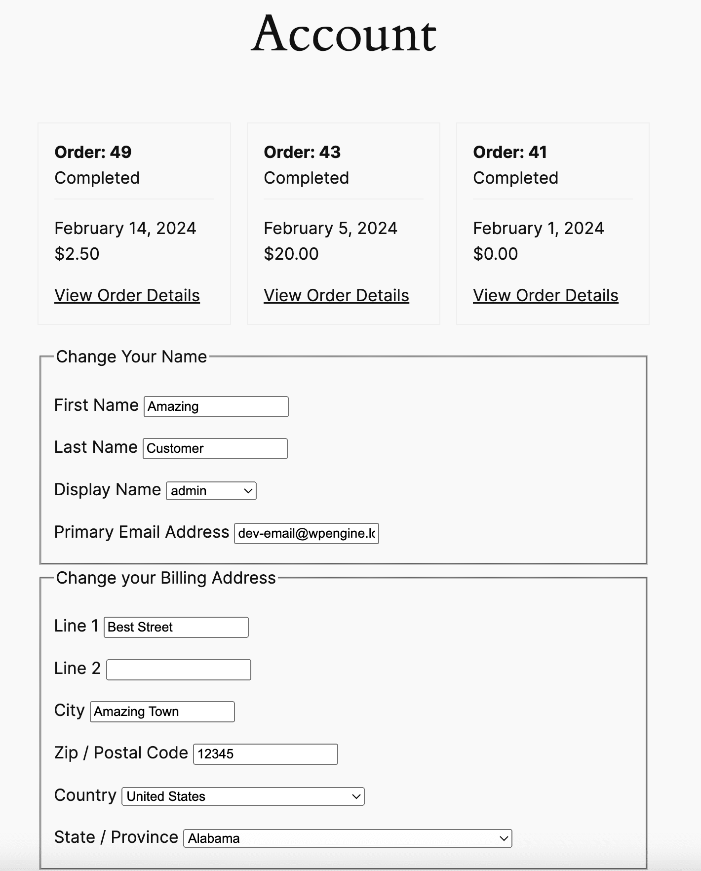 Creating a Customer Account Page – Easy Digital Downloads Documentation