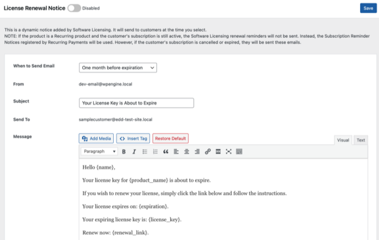 Software Licensing – License Renewal & Expiration Reminder Emails ...