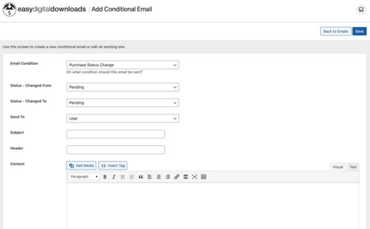 Setting up Conditional Emails – Easy Digital Downloads Documentation