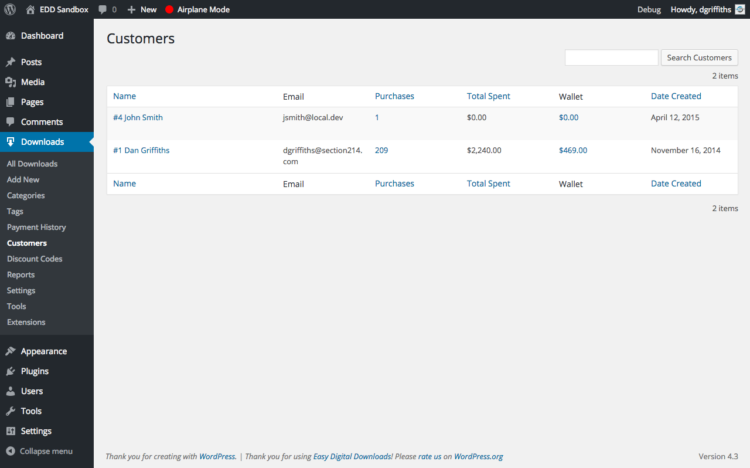 Wallet – Easy Digital Downloads