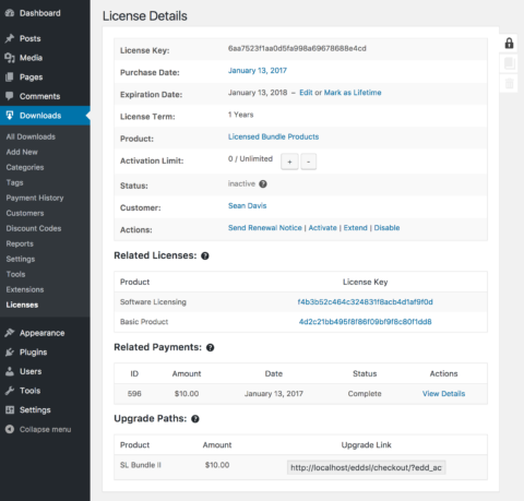 Software Licensing – Easy Digital Downloads