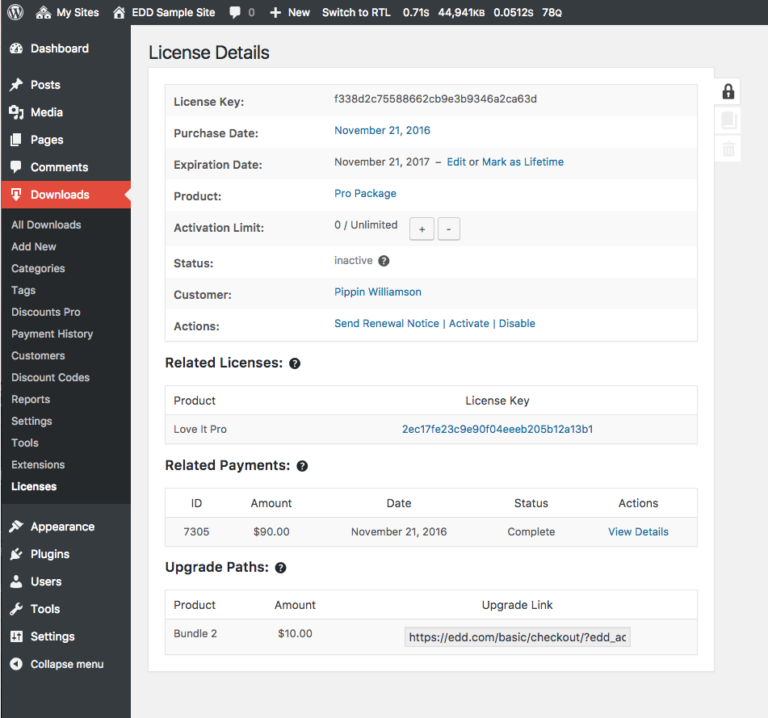 Software Licensing – Easy Digital Downloads