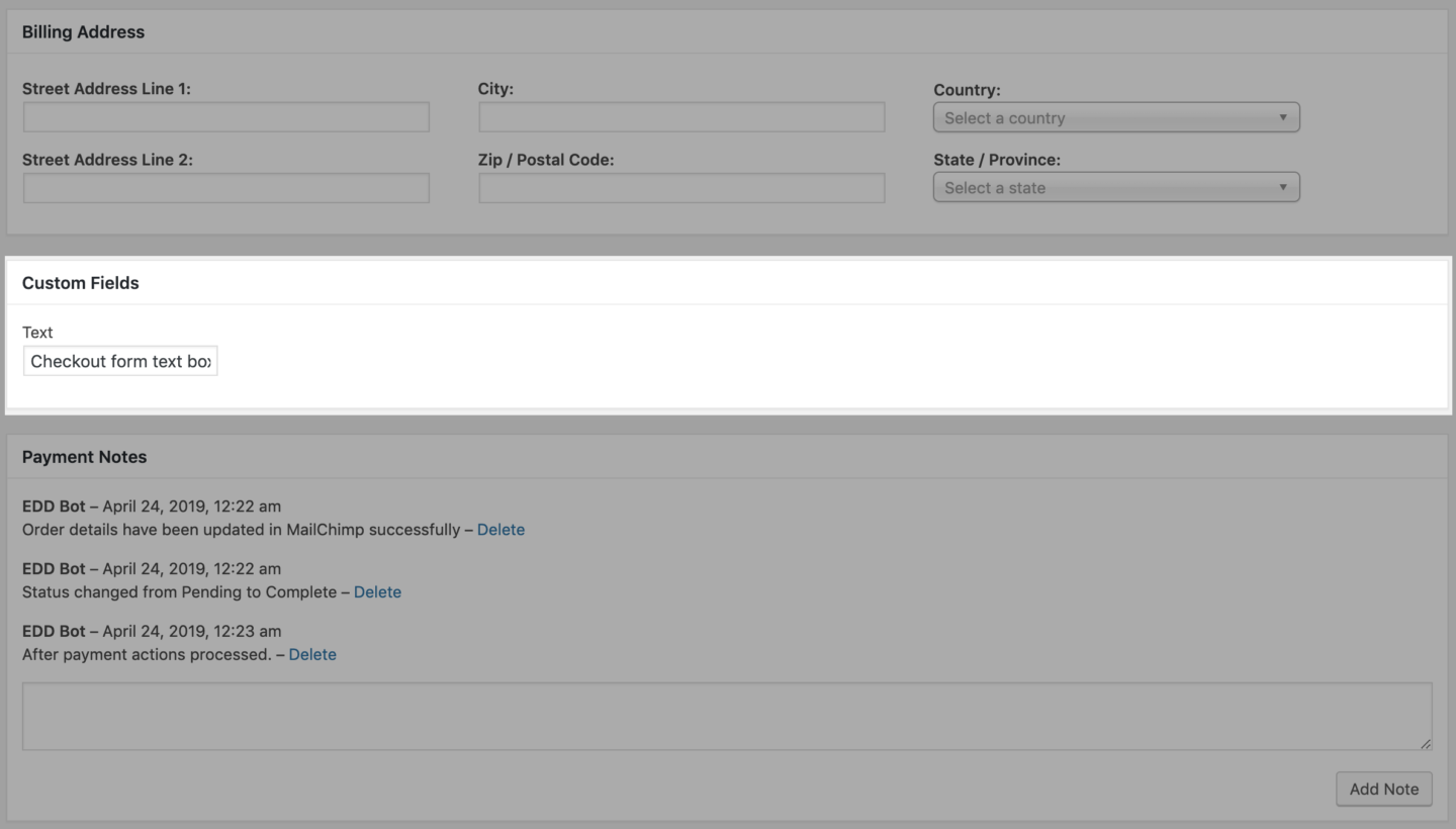Checkout Fields Manager Easy Digital Downloads 