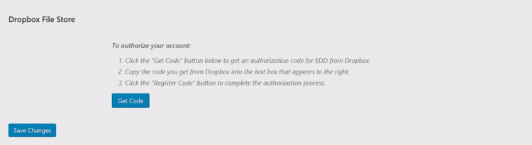 File Store for Dropbox - Easy Digital Downloads