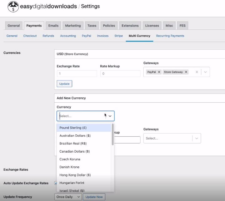 Easy Digital Downloads Multi Currency Addon | Garudeya.com